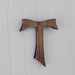 Tau Cross, Wooden Tau Cross, Tau, Handmade Tau Cross, Wooden Cross ...
