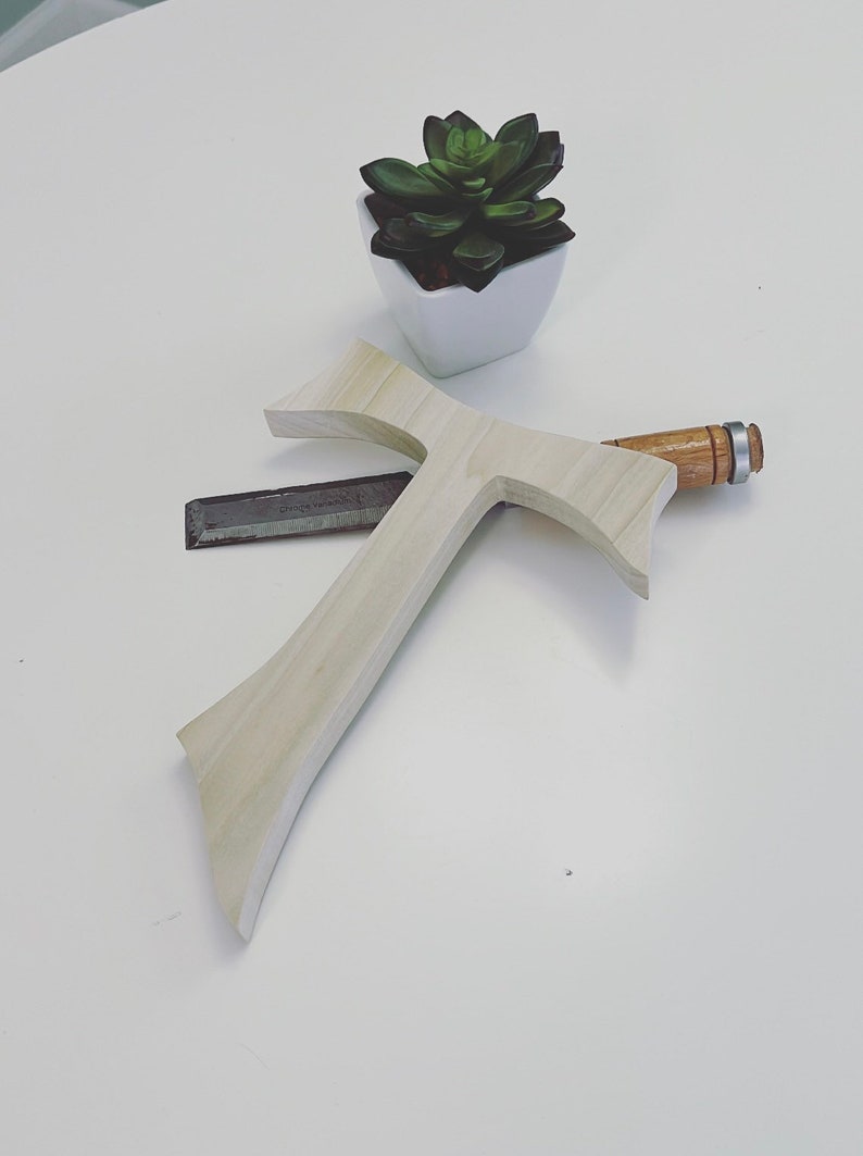 Tau Cross, Unfinished Tau Cross, Wooden Tau Cross, Tau Handmade, Wooden ...