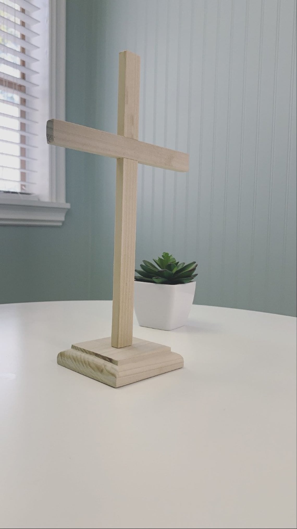 Wooden Cross 12 Stand up Cross Cross With Base Handmade - Etsy Singapore