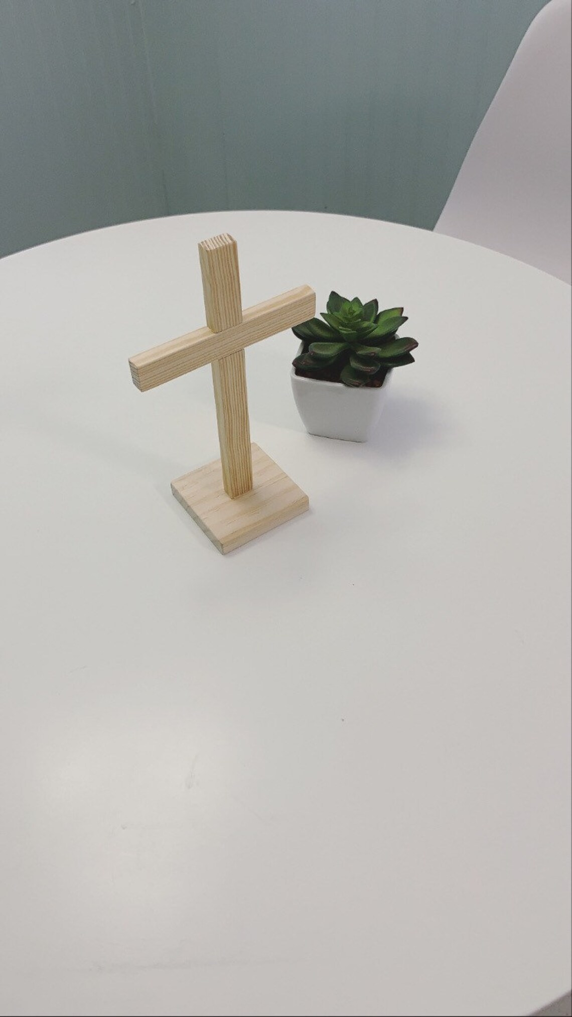 8.5 Stand up Cross Cross With Base Handmade Stand up Cross | Etsy