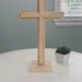 Wooden Cross, 16” Stand up Cross, Cross With Base, Handmade Stand up ...