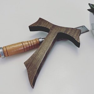 Tau Cross, Wooden Tau Cross, Tau, Handmade Tau Cross, Wooden Cross ...