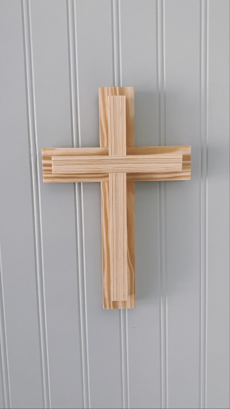 Wooden Cross Unfinished Wooden Cross Blank Cross Cross 3D | Etsy