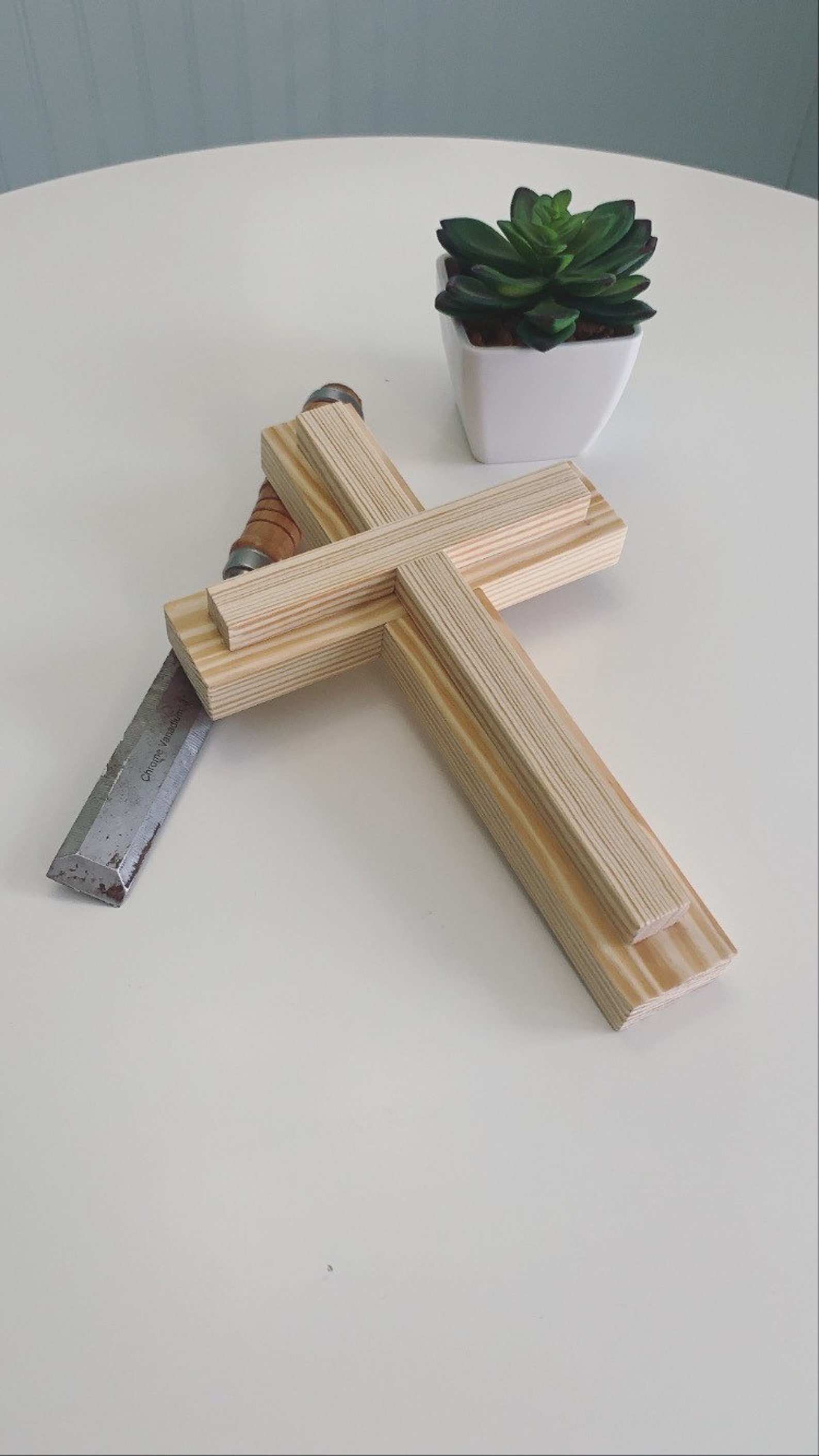 Wooden Cross Unfinished Wooden Cross Blank Cross Cross 3D | Etsy