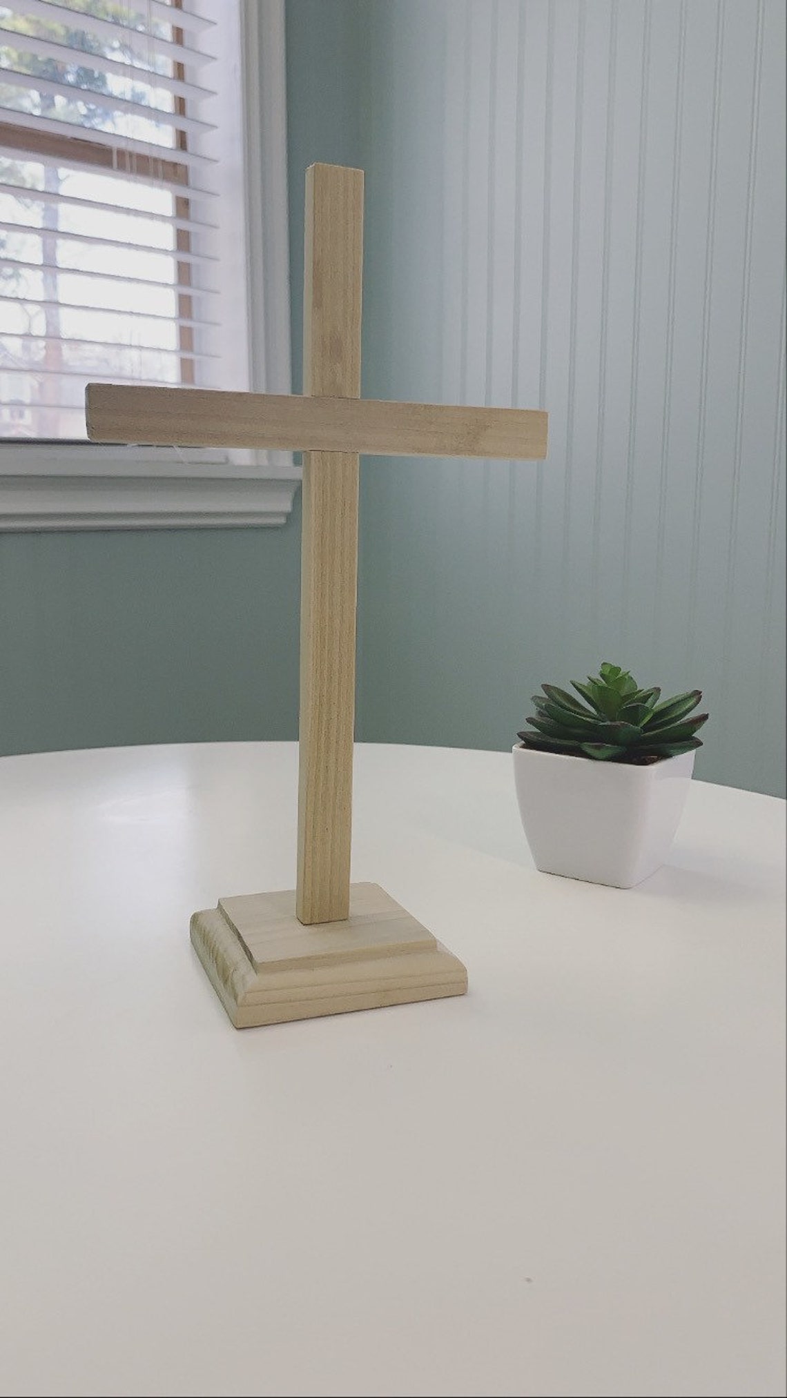 Wooden Cross 12 Stand up Cross Cross With Base Handmade - Etsy Singapore