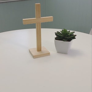 8.5” Stand up Cross, Cross With Base, Handmade Stand up Cross, Stand up ...