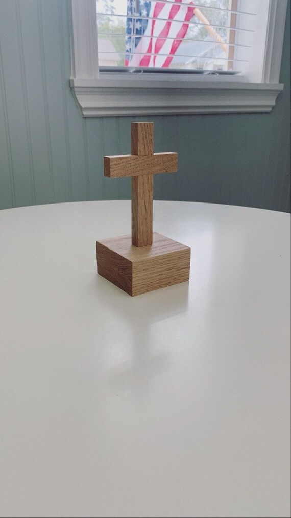 Oak Cross Small Oak Cross Wooden Cross Handmade Cross | Etsy