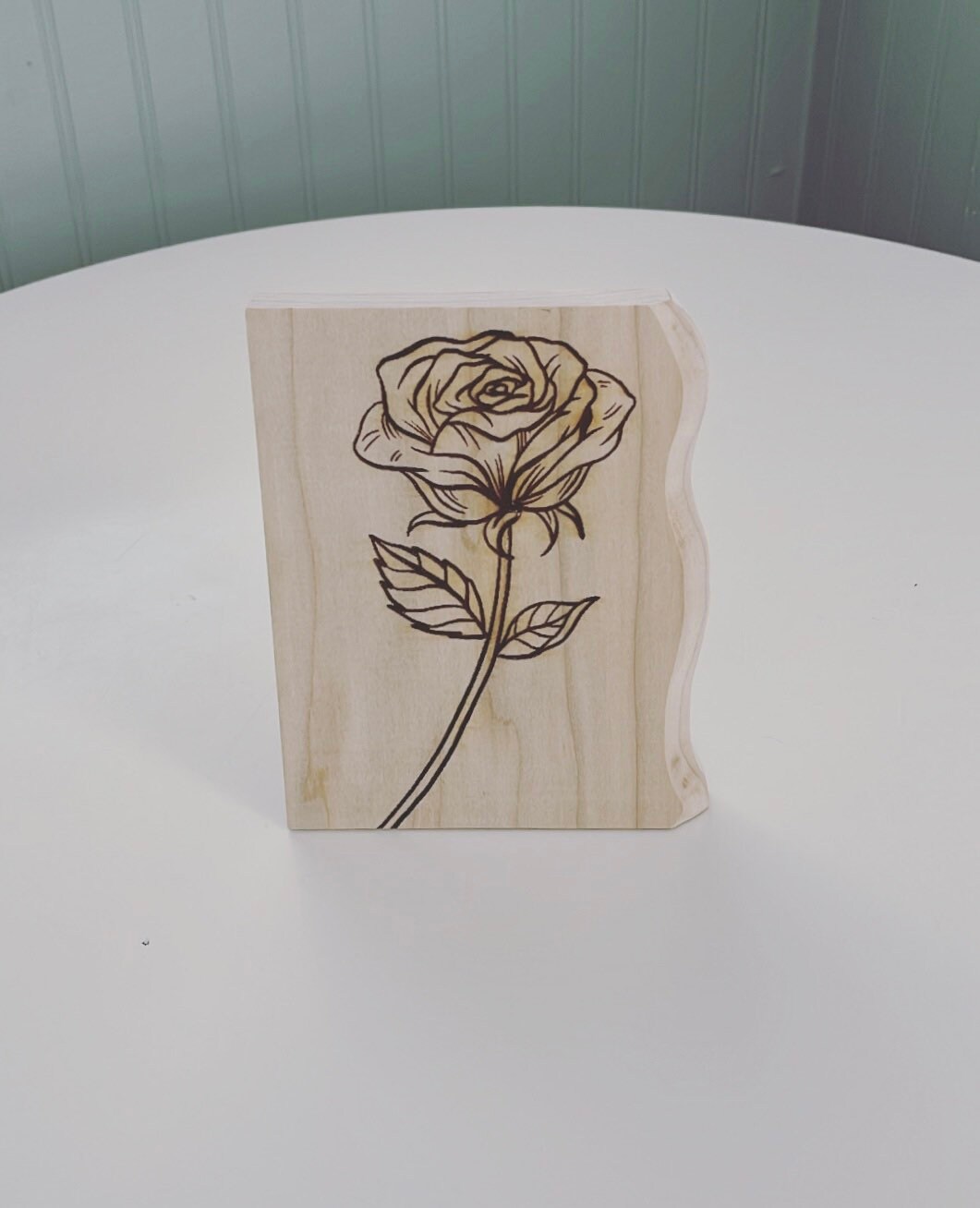 Rose Engrave Wood Engrave Wood Burn Rose Rose. - Etsy