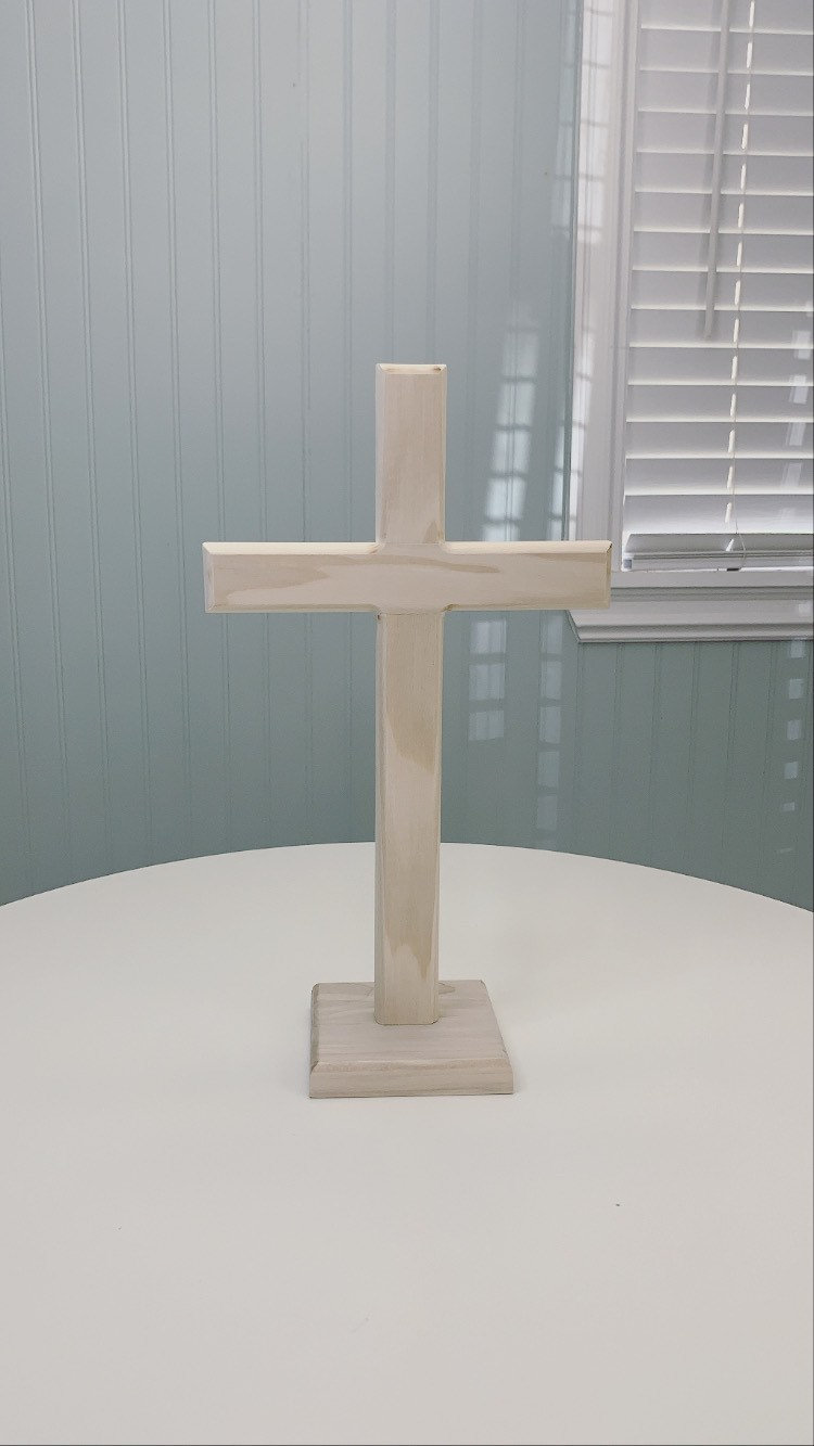 Wooden Cross 16 Stand up Cross Cross With Base Handmade | Etsy