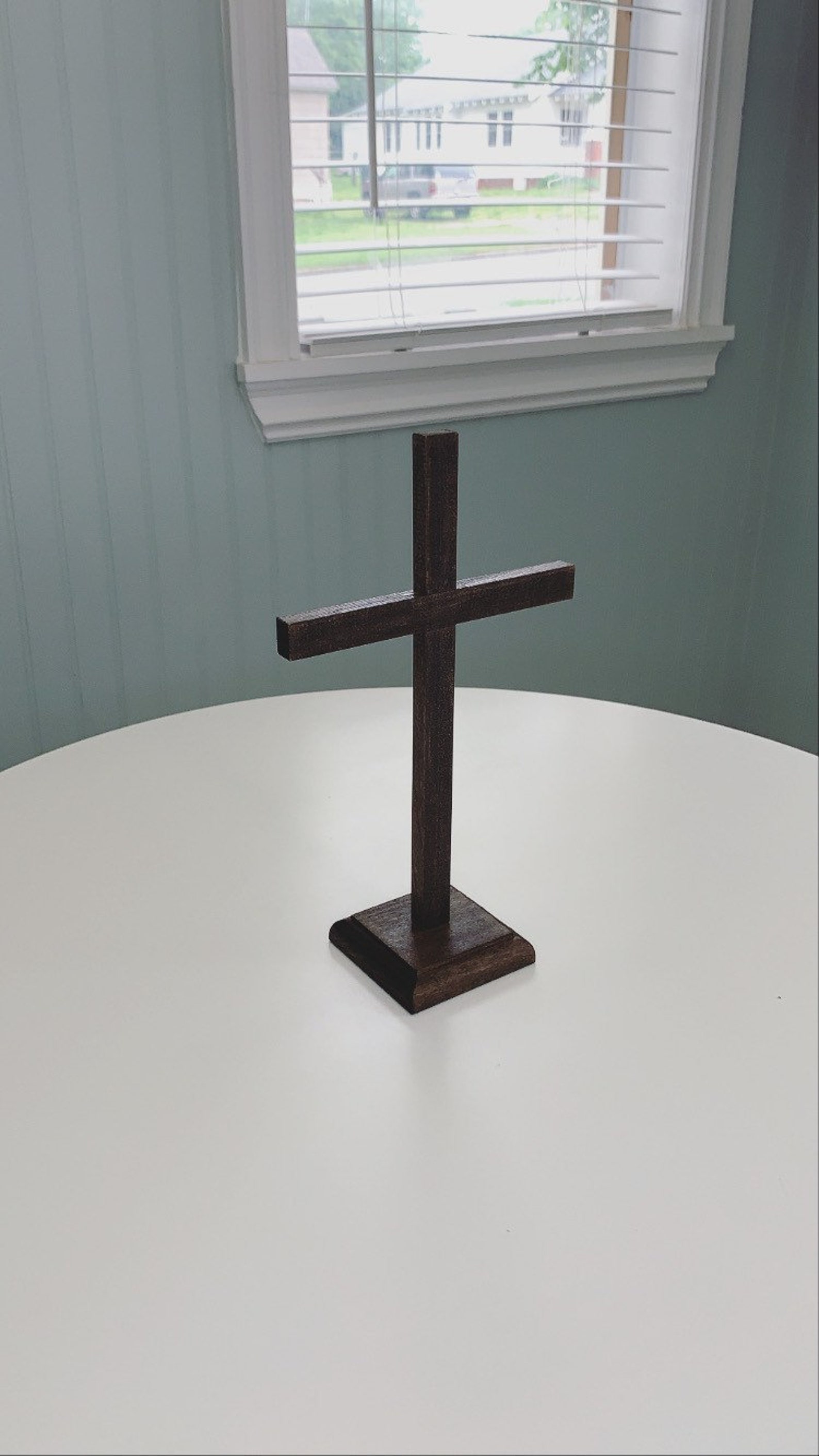 Wooden Cross 12 Cross with Base Cross with Base Handmade | Etsy