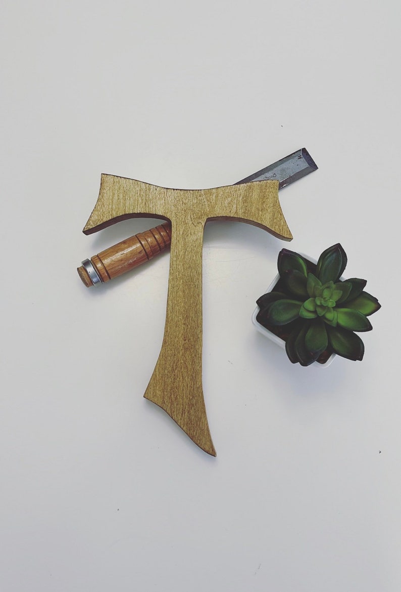 Tau Cross, Wooden Tau Cross, Tau Handmade Cross, Wooden Cross, Cross ...