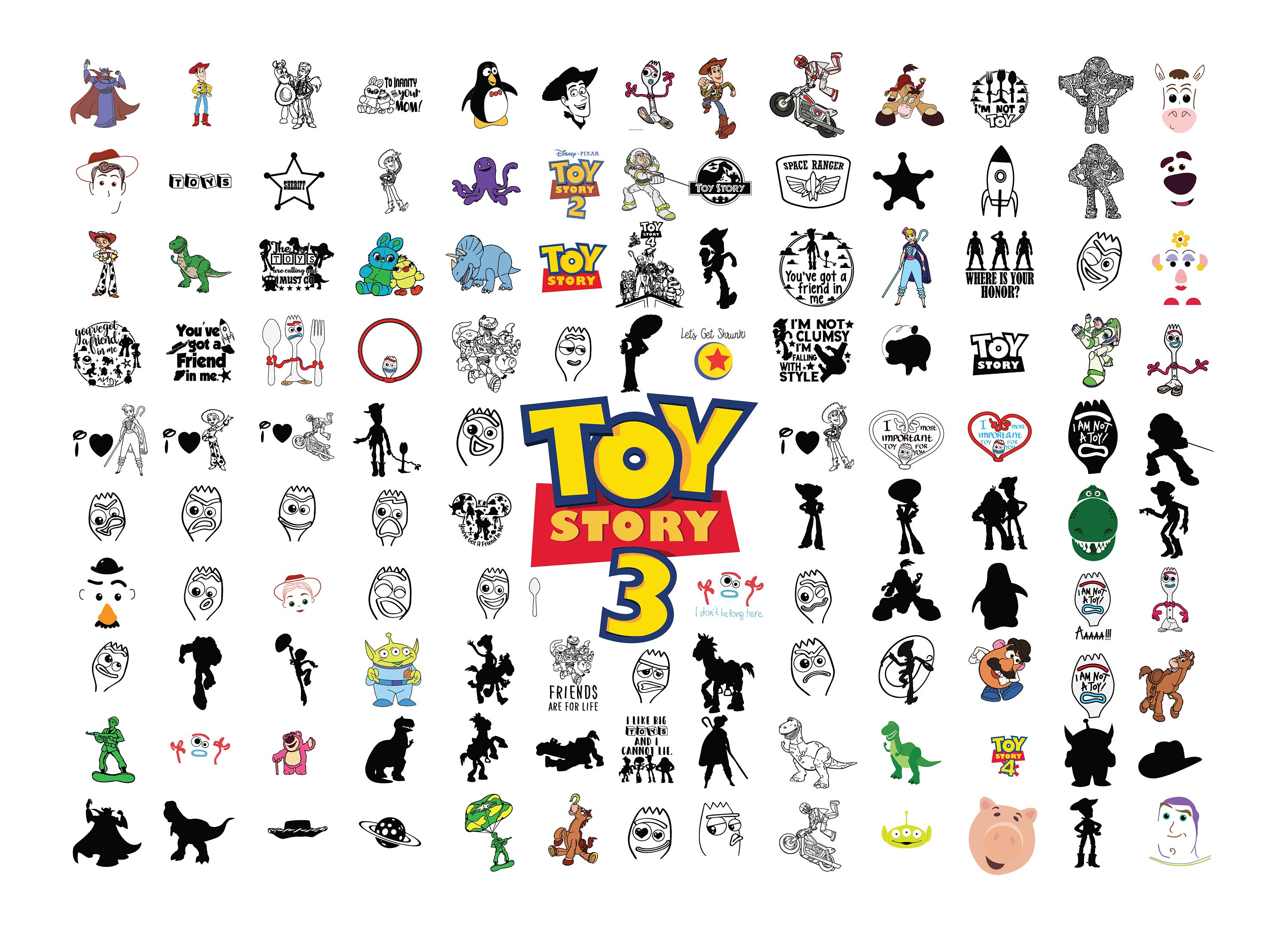 TOY STORY SVG Toy Story Cut Files Toy Story Svg Files for - Etsy Australia