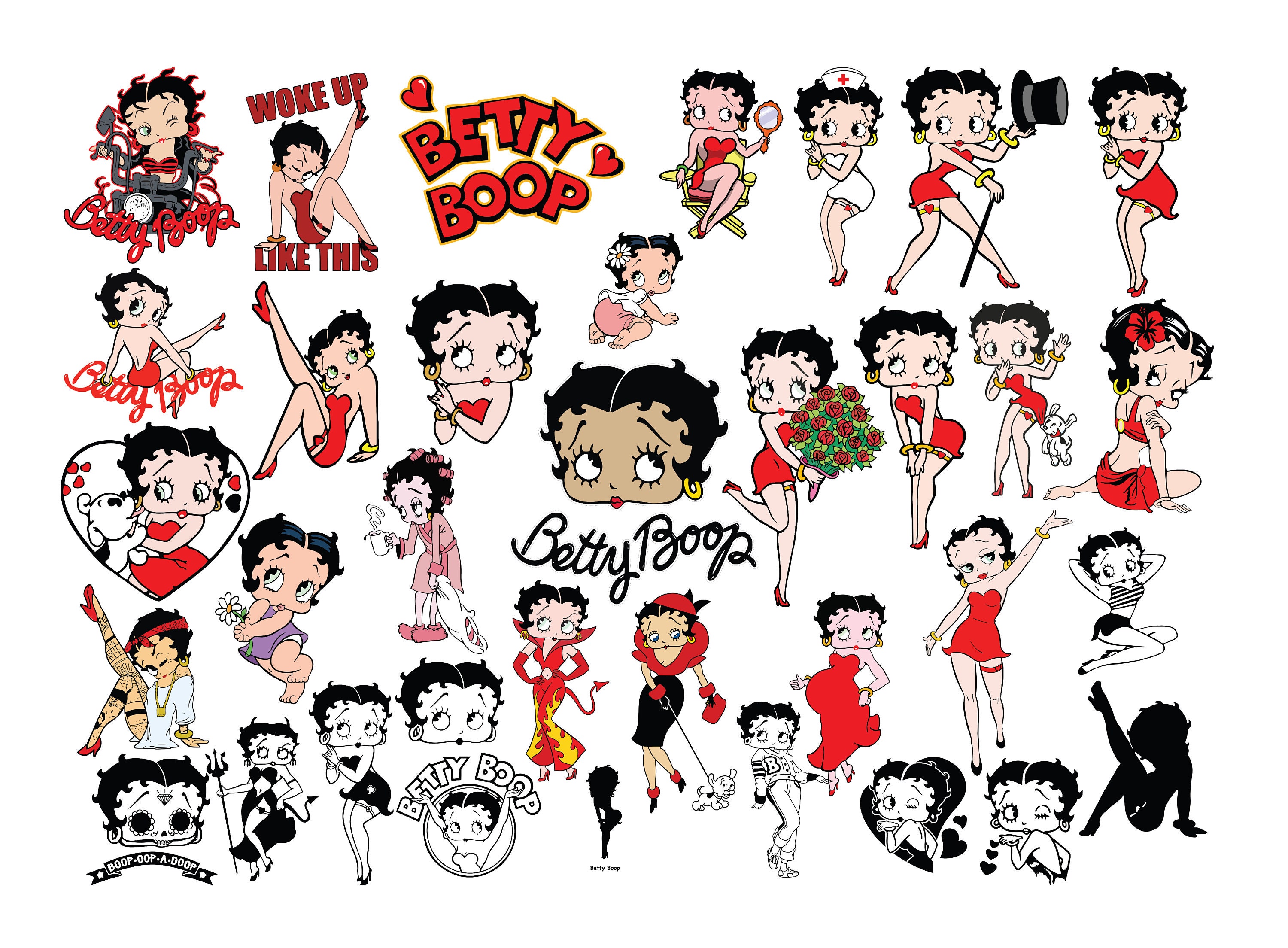 Betty boop outline svg - resscomputing