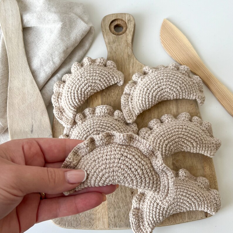 Crochet Dumpling Pattern, Amigurumi Play Food, Beginner PDF (instant ...