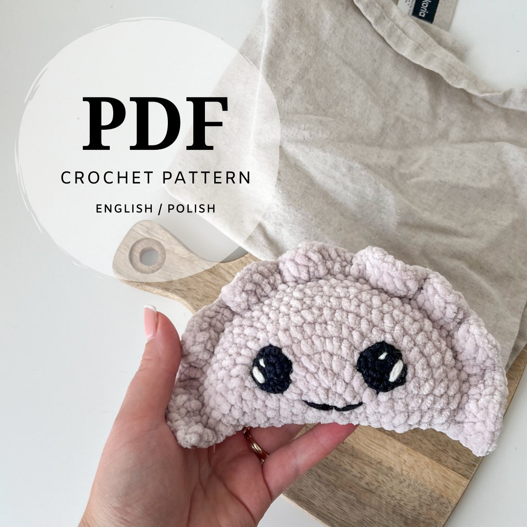 Crochet Instructions for a Stuffed Dumpling With Embroidered Eyes - Etsy
