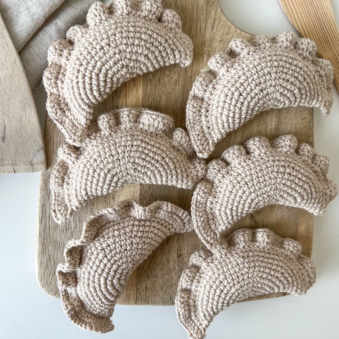 Crochet Dumpling Pattern, Amigurumi Play Food, Beginner PDF (instant ...