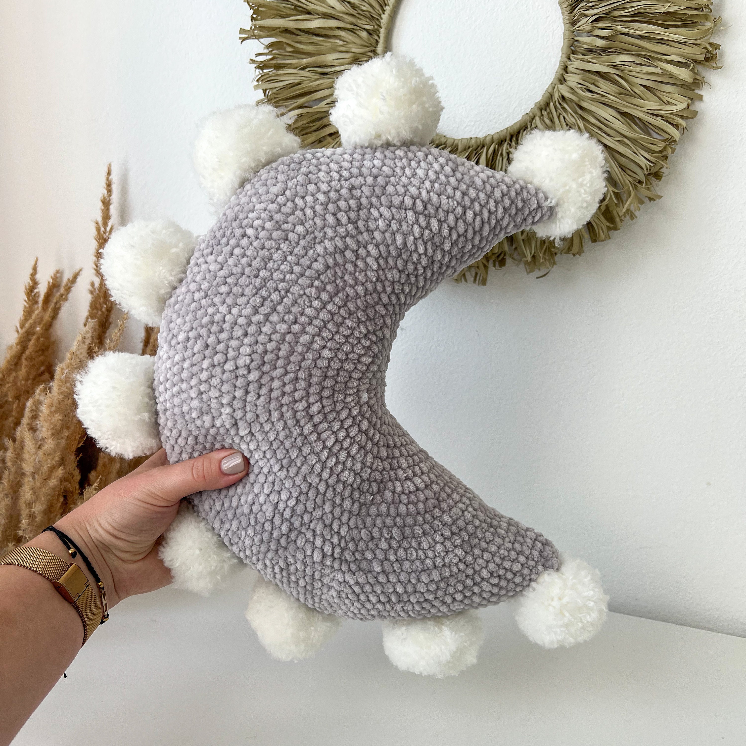 Crochet Moon Pillow Pattern: Boho Baby Room Decor (PDF Pattern) - Etsy