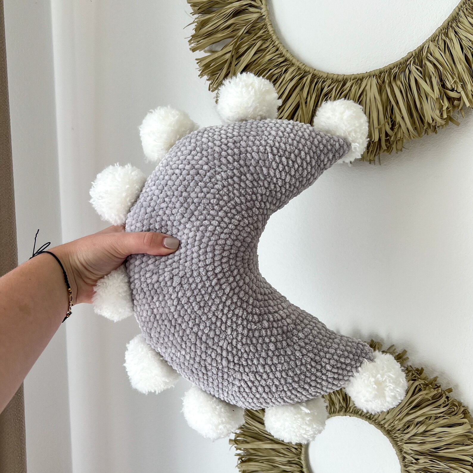 Crochet Moon Pillow Pattern: Boho Baby Room Decor (PDF Pattern) - Etsy