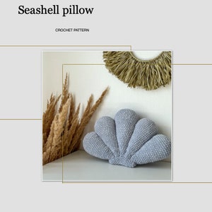 Crochet Pattern for a Shell-shaped Pillow, Pdf File for Download - Etsy