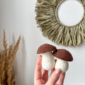 Crochet Pattern for Small Mushrooms Made of Cotton Yarn, Quick to Make ...