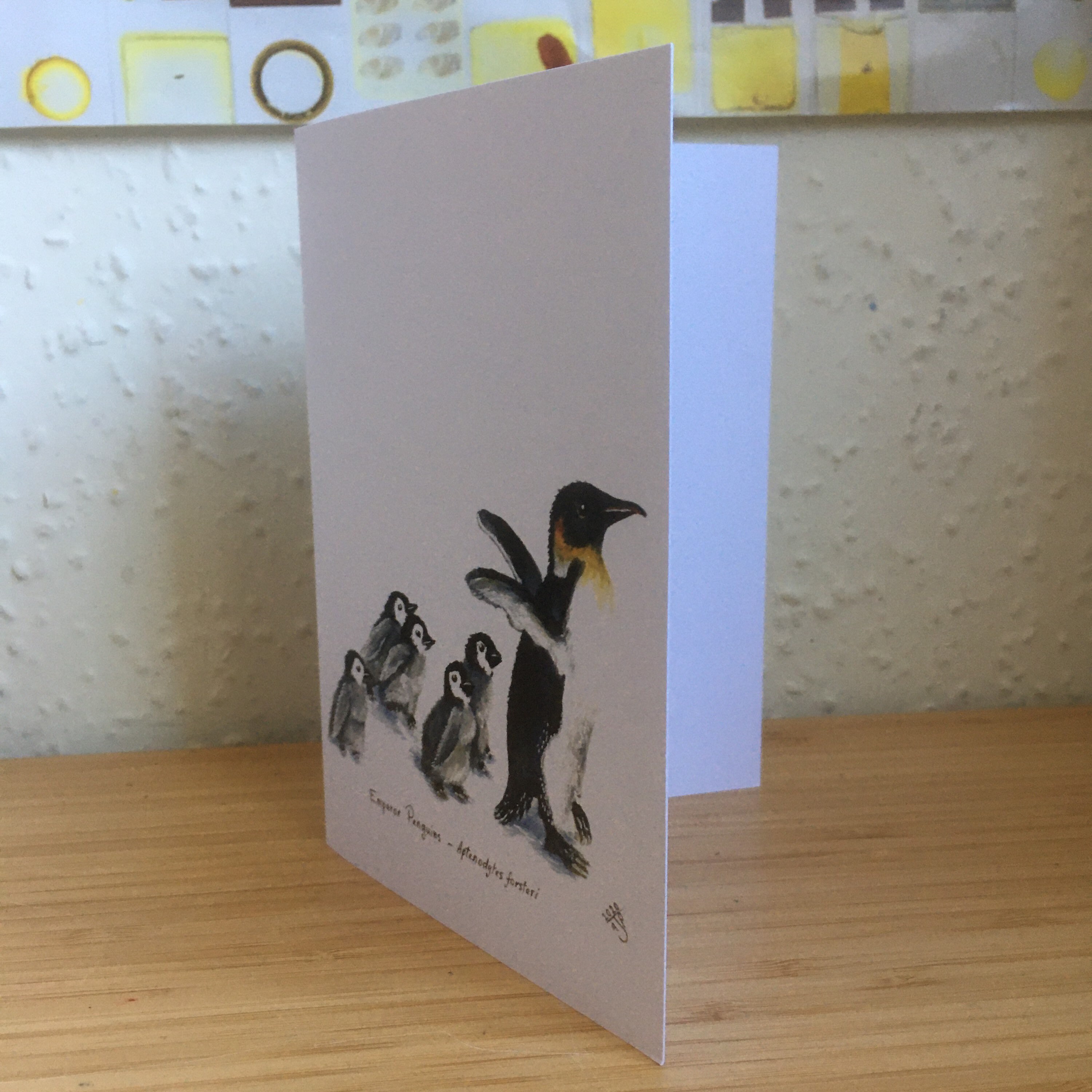 Emperor Penguins Greetings Card - Etsy Norway
