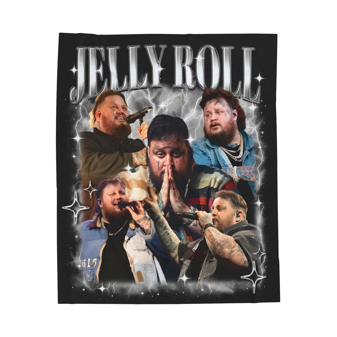 Plush Fan Blanket for Jelly Roll Country Music Fans, Concert Gear Gift ...