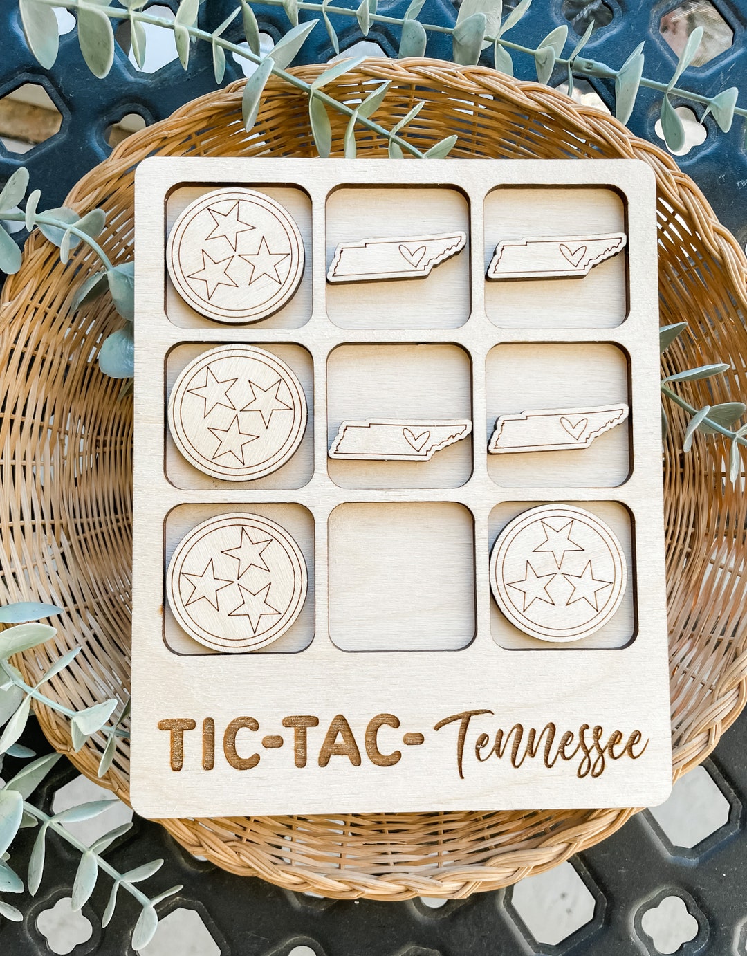Tic Tac Toe Tennessee Edition - Etsy