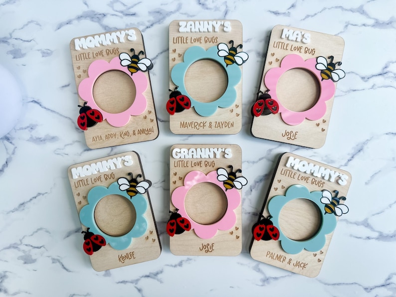 Personalized Mother's Day Magnetic Photo Frame | Mommy's Love Bugs ...