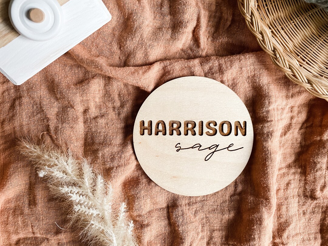 Birth Sign | Baby Name Announcement Sign | Baby Name Plaque | Birth ...