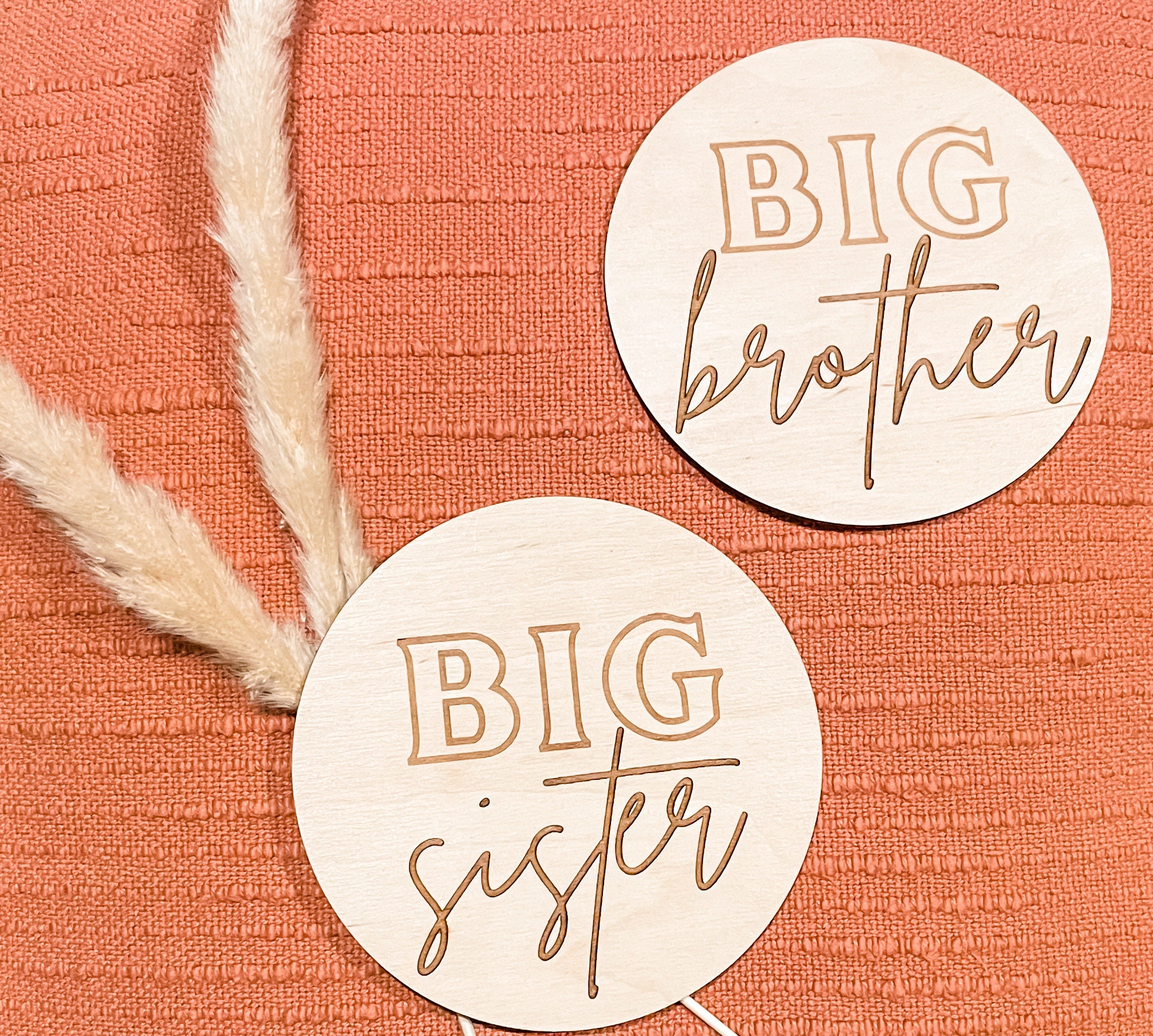 Big Brother Big Sister Sibling Announcement Sign - Etsy