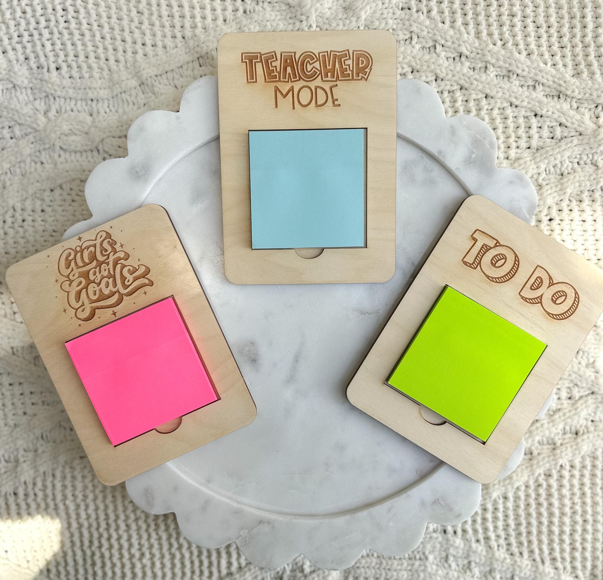 Post It Holder | Teacher Gift | End of Year Teacher Gift | Gift From ...