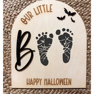 Our Little Boo Footprint Halloween Craft - Etsy