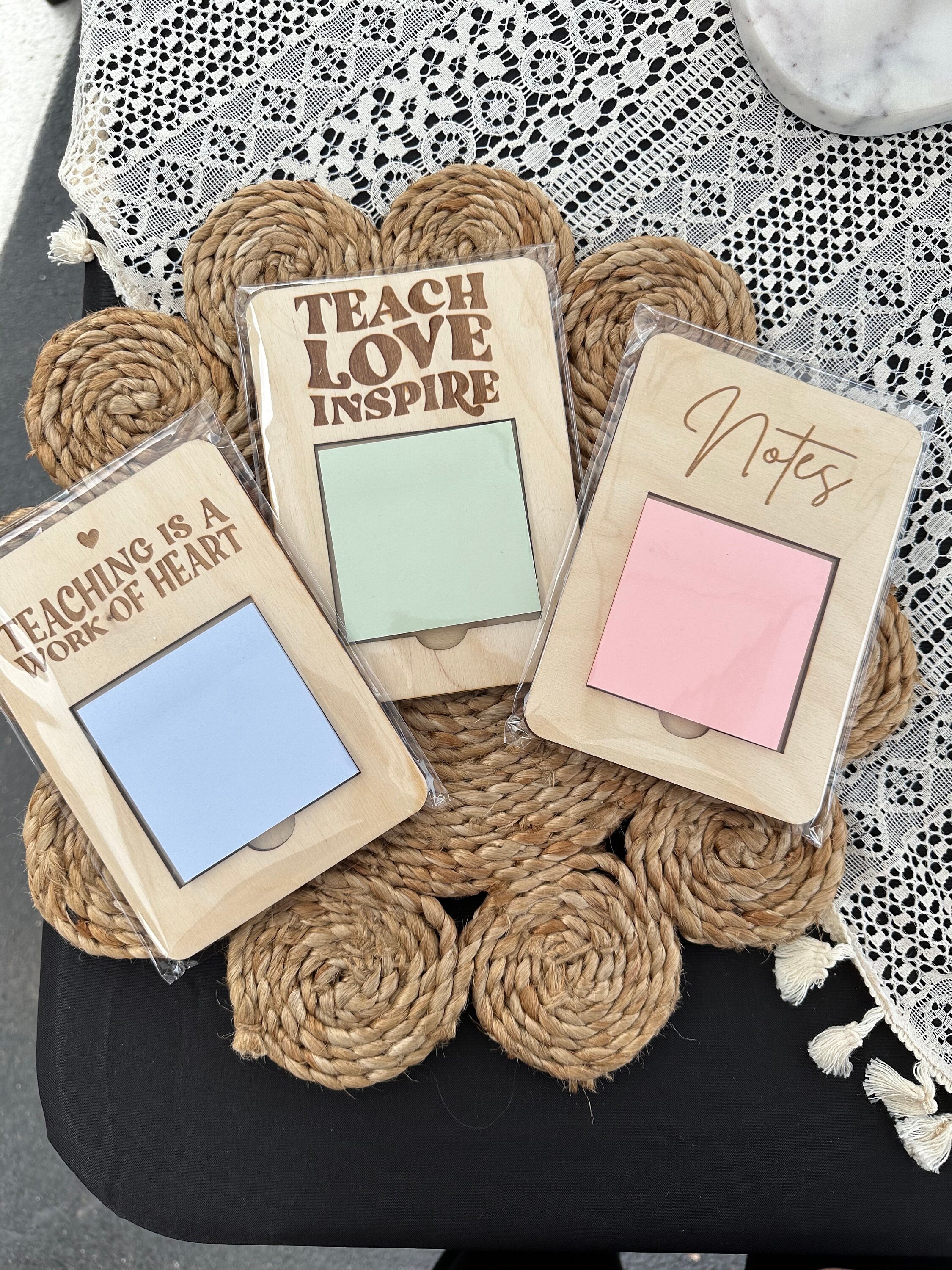 Post It Holder | Teacher Gift | End of Year Teacher Gift | Gift From ...