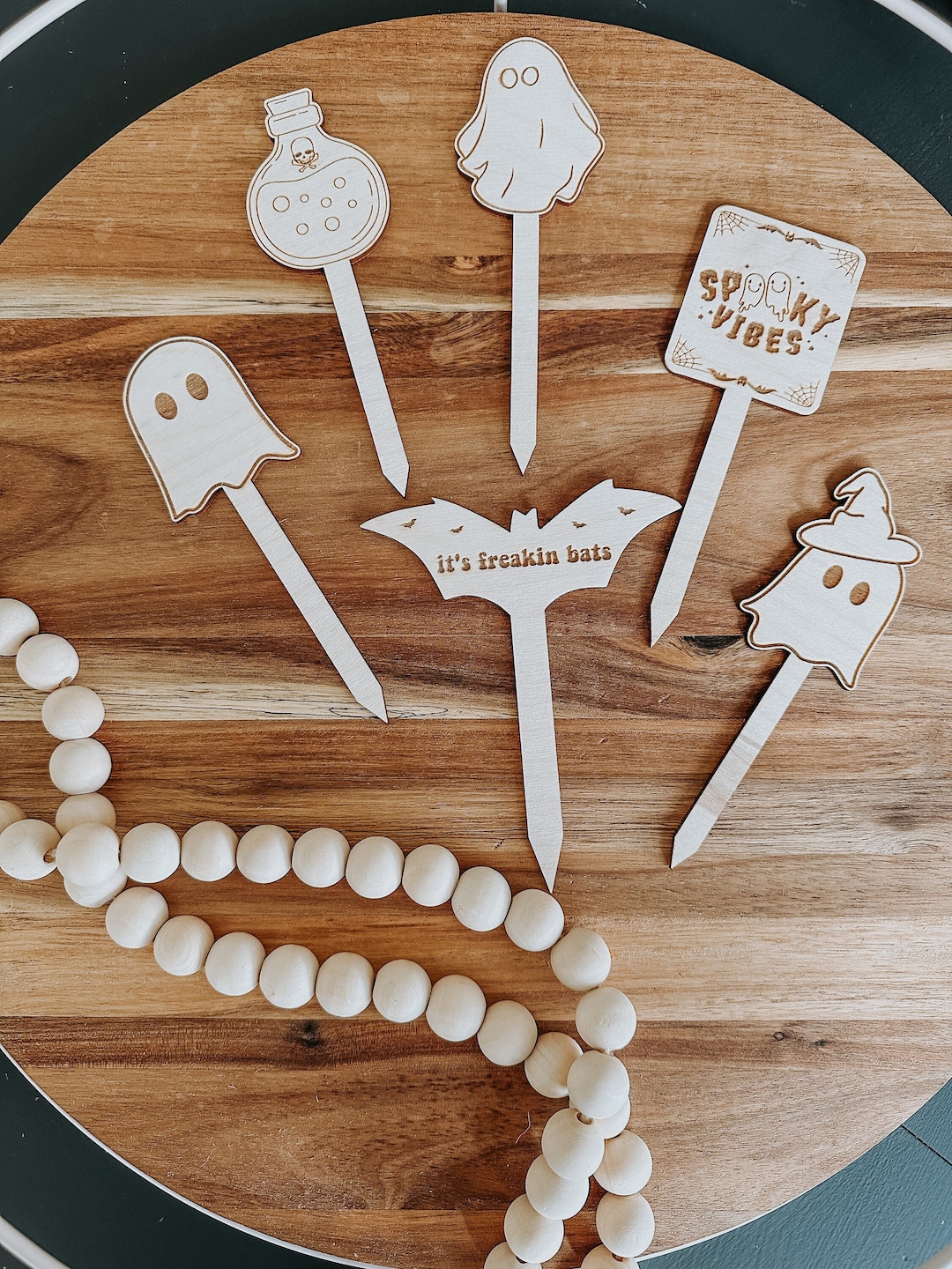 Spooky Halloween Plant Stakes | Halloween Decor | Spooky Snz | Plant ...