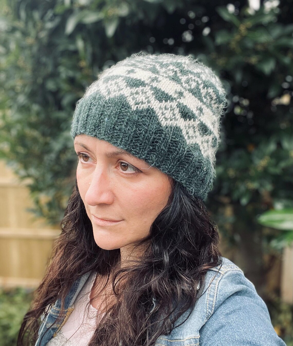 Knitted Fair Isle Beanie Hat Pattern, Classic Nordic Fair Isle Design ...