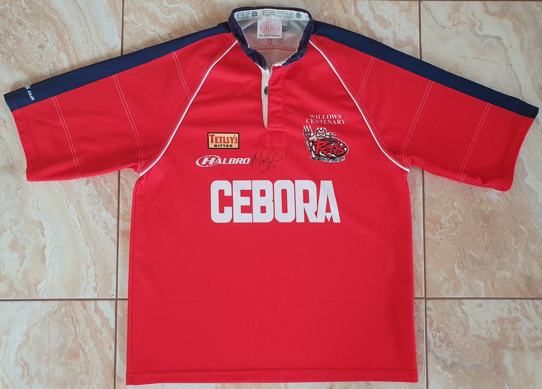 Original Vintage Rugby League Salford City Reds Willows Centenary ...