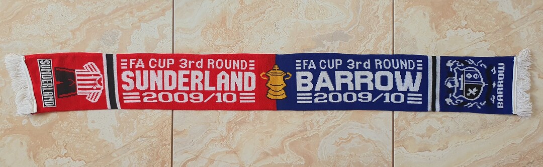 Scarf Football Club Sunderland Vs. Barrow FC. Match FA Cup 3rd Round ...