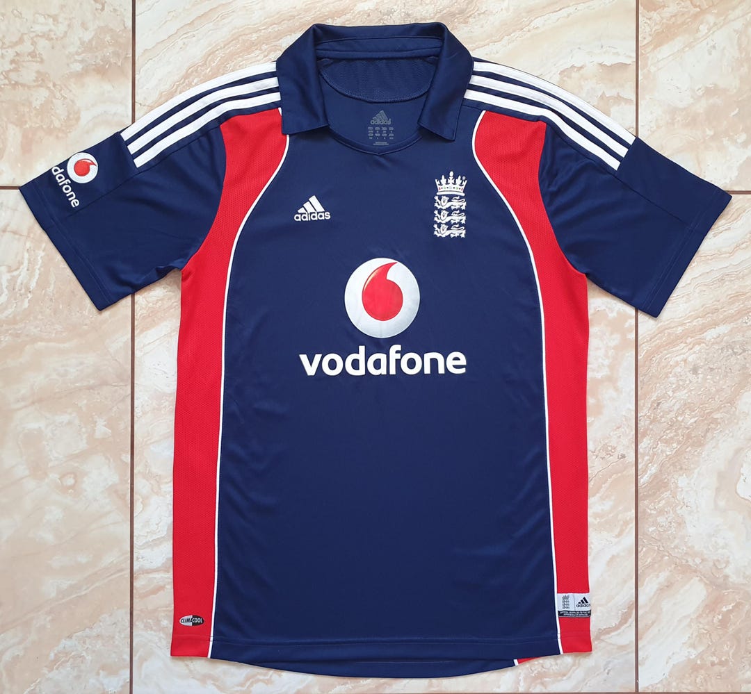 Original Vintage England National Cricket Team Shirt Jersey 2008-2009 ...