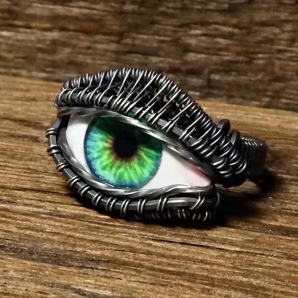 Glass Eye Ring - Etsy