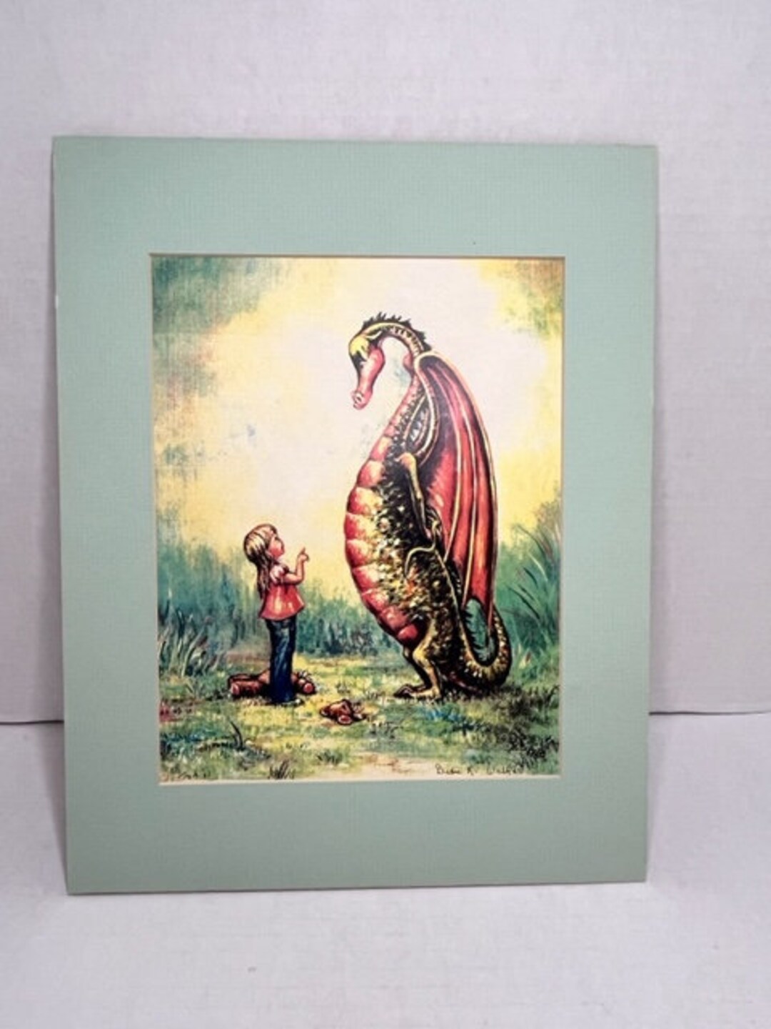 Dragon Print very Bad Boy Signed Dixie Walker - Etsy