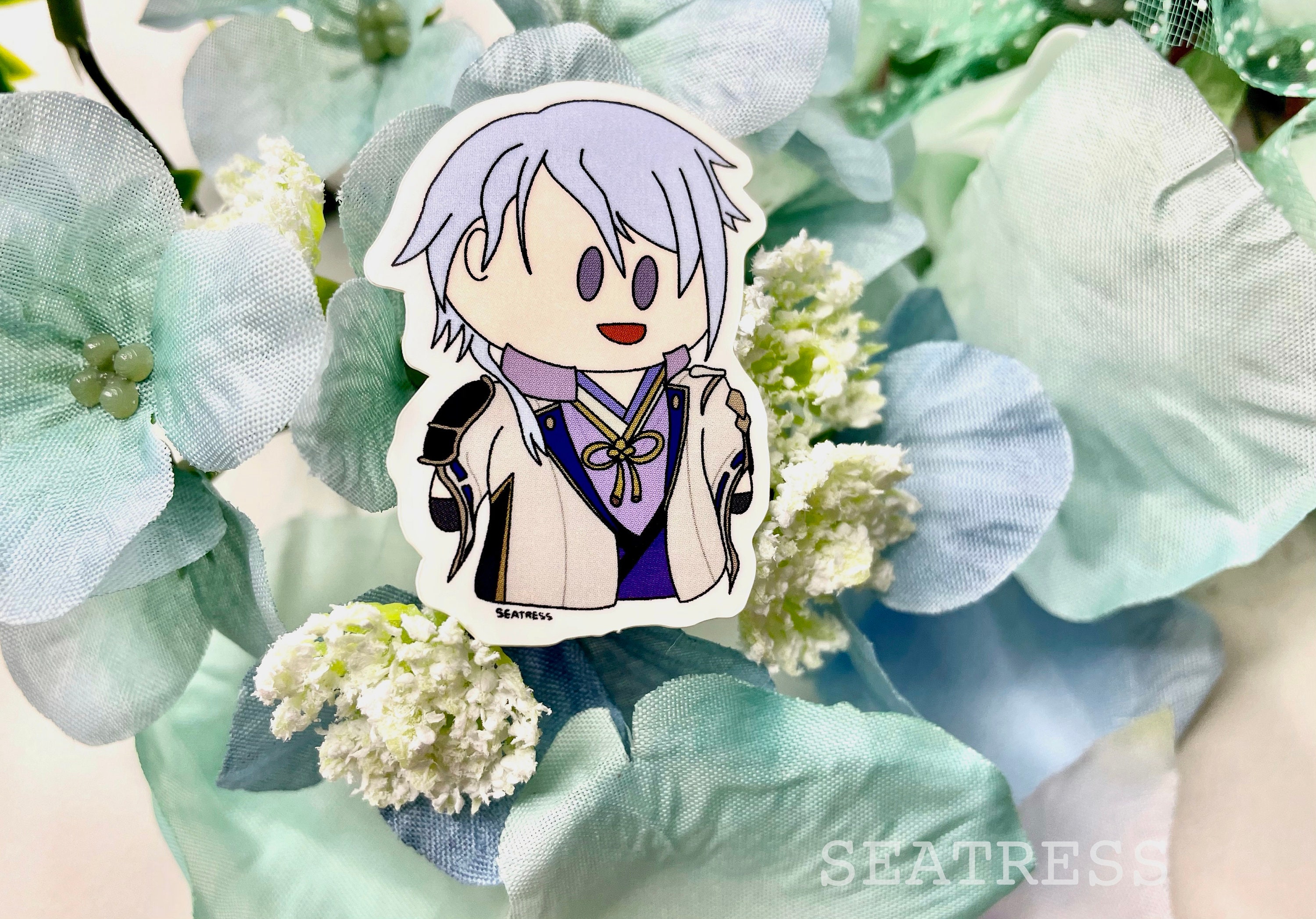 Genshin Impact Kamisato Ayato Chibi Glossy Vinyl Sticker 1 - Etsy Canada