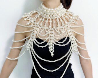 Bridal Shoulder Necklace - Etsy