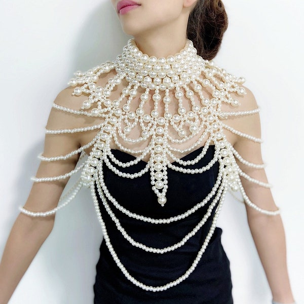 Bridal Shoulder Necklace - Etsy
