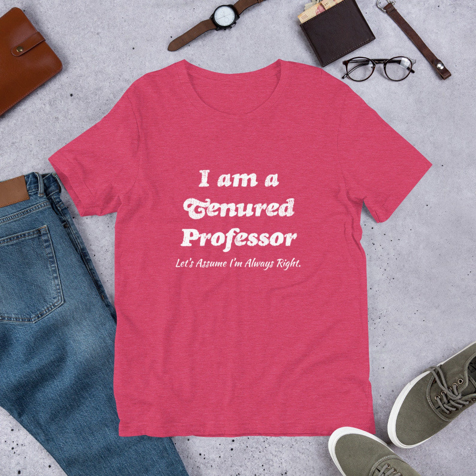 Doctoral T-shirt: i Am a Tenured Professor let's - Etsy