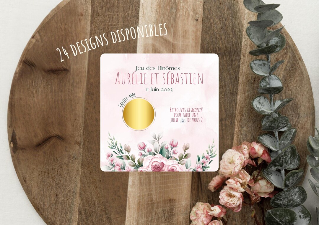 Scratch-off Pairs Game "marriage" - Etsy