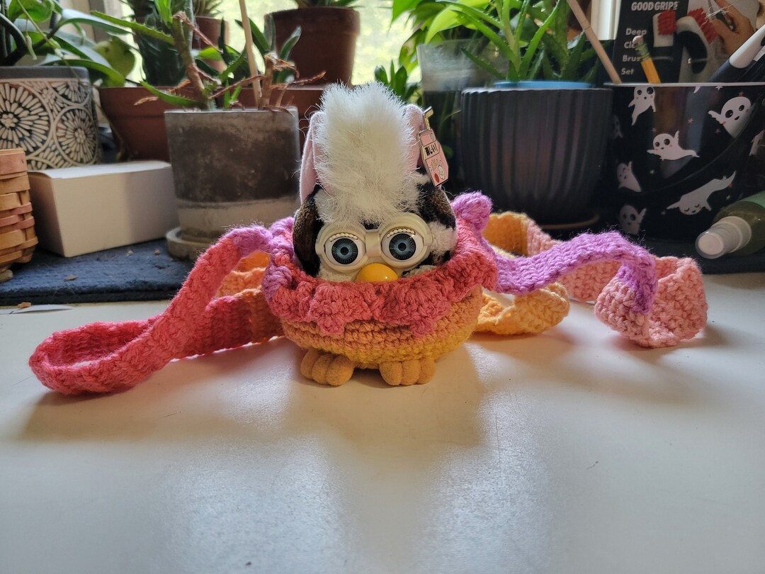 Sunset Gradient Crochet Furby Buddy Carrier - Etsy