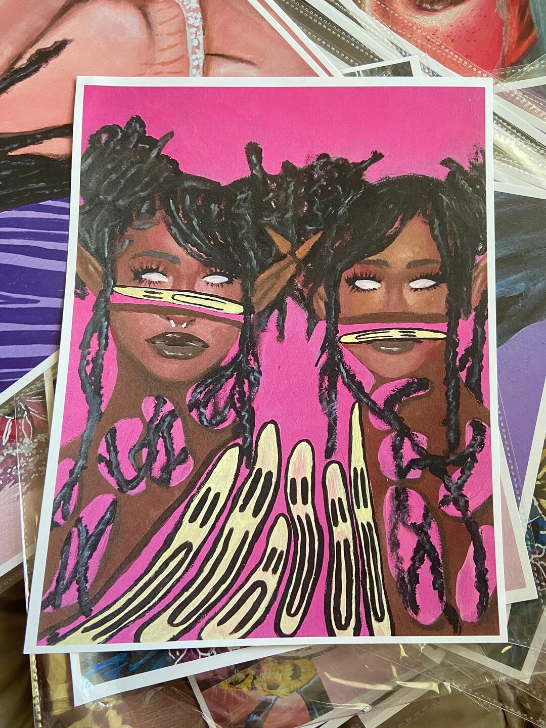 Gemini Art Print: Fine Art Zodiac Painting (8.5x11) - Etsy