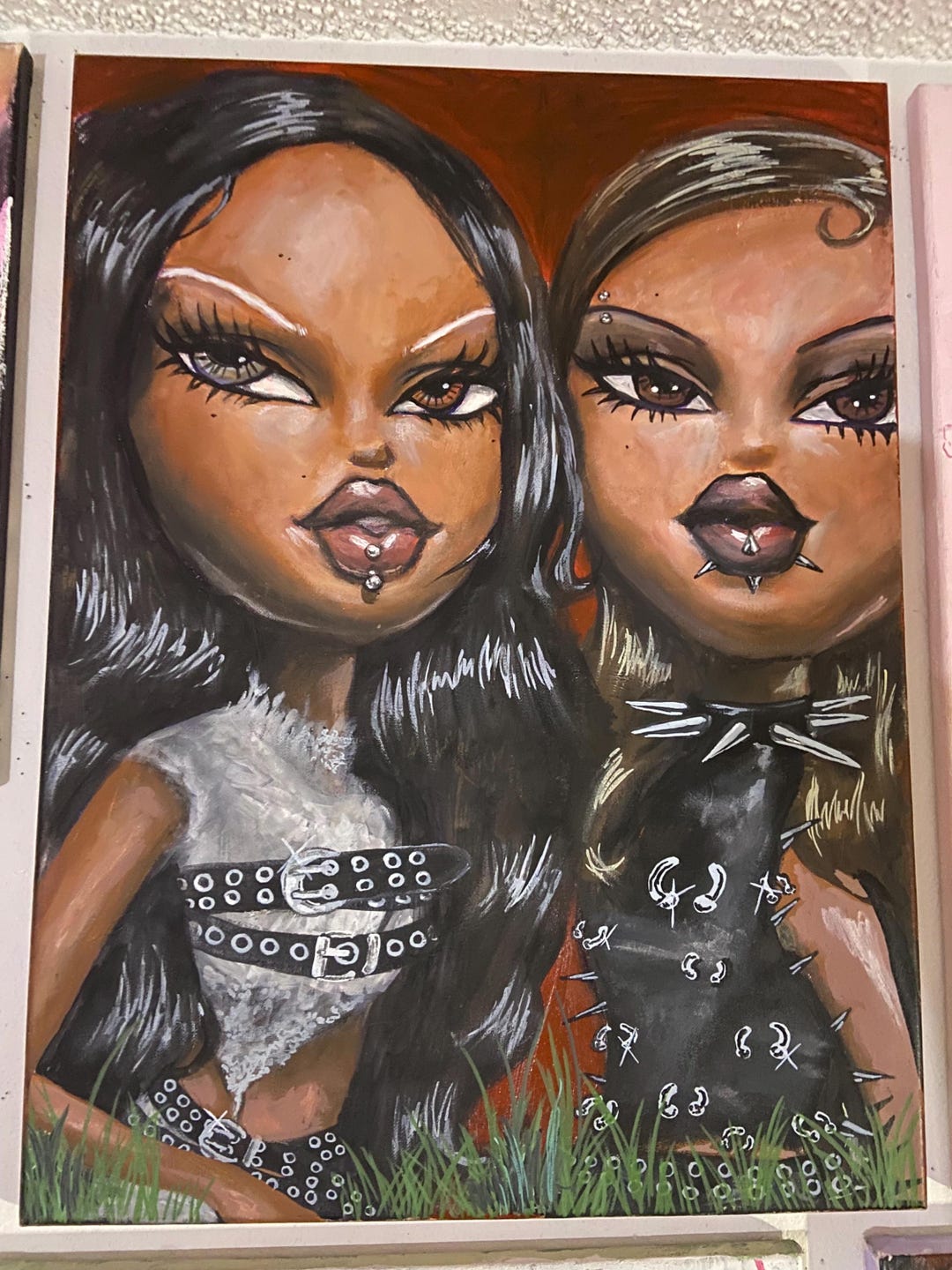 Grunge Girlies Original Painting - Etsy