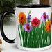 Spring Flowers Ceramic Mug With Color Inside | Springtime Coffee Mug ...