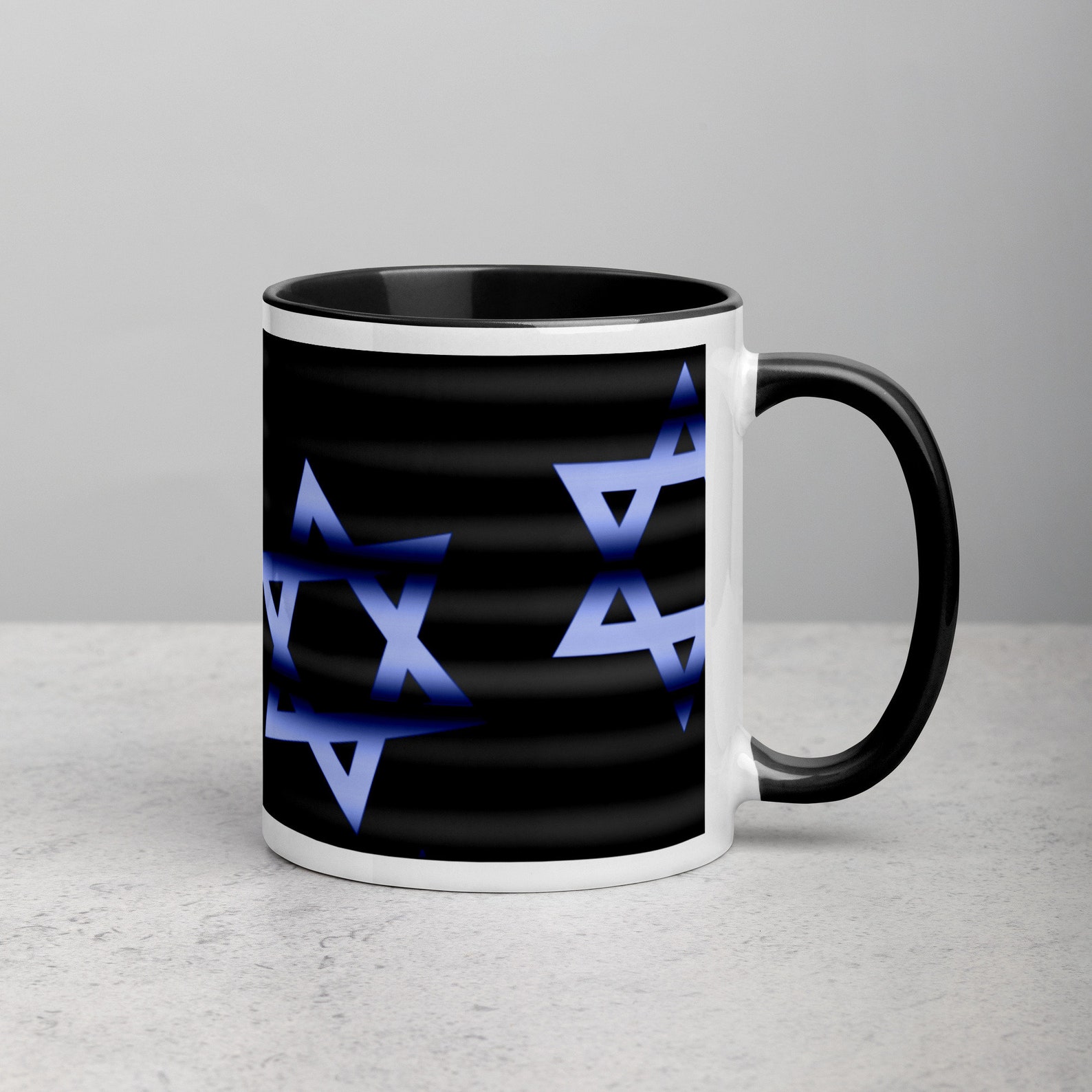 Star of David Coffee Mug With Color Inside Morning Coffee - Etsy